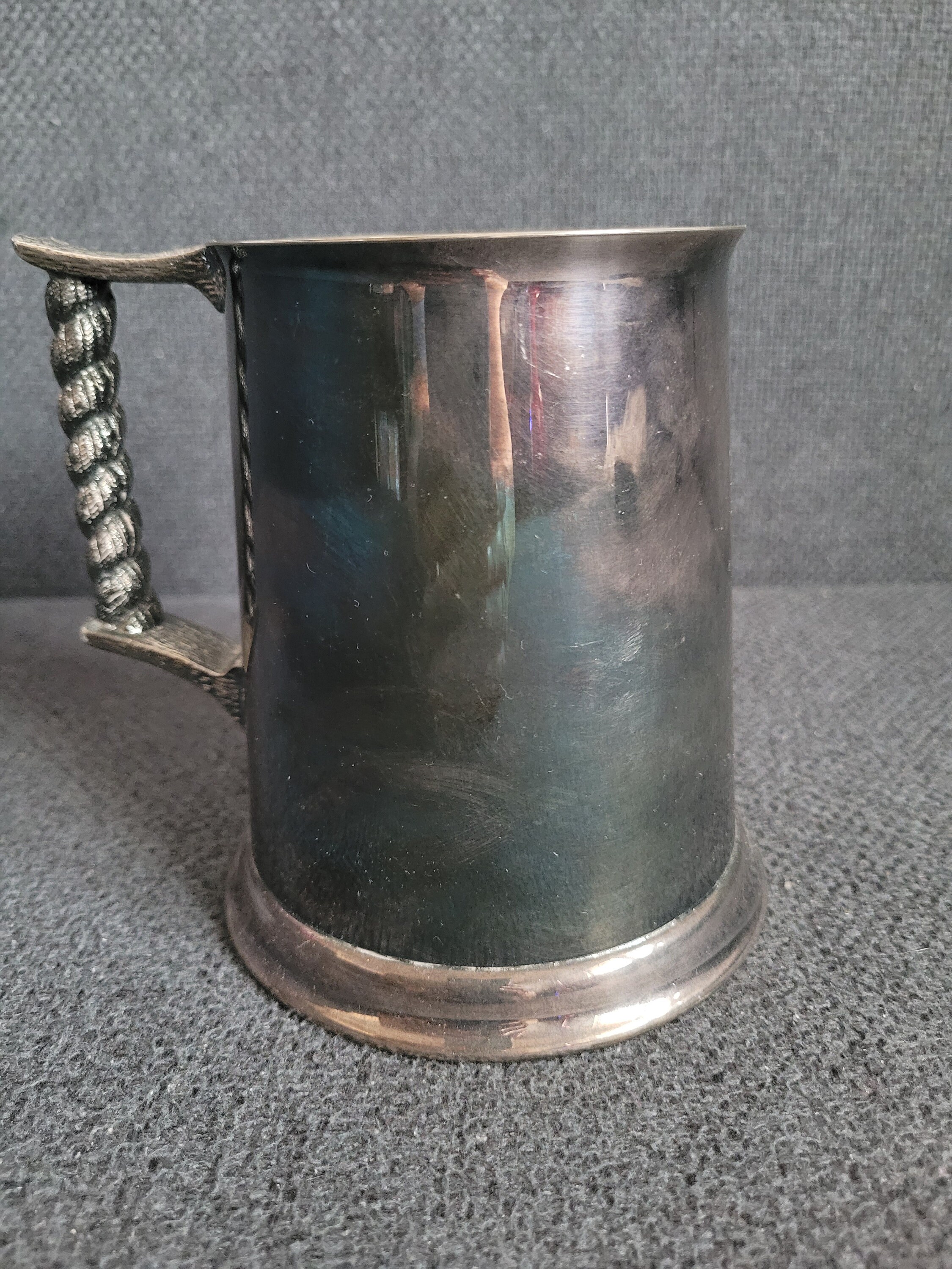 Vintage Silver-plated Beer Mug - Etsy