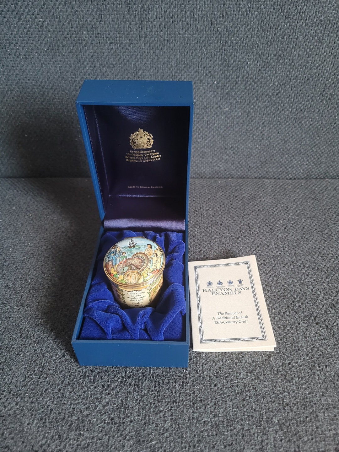 Halcyon Days Jewelry Box for Small Jewelry, Can Be Used as a Pillbox in ...