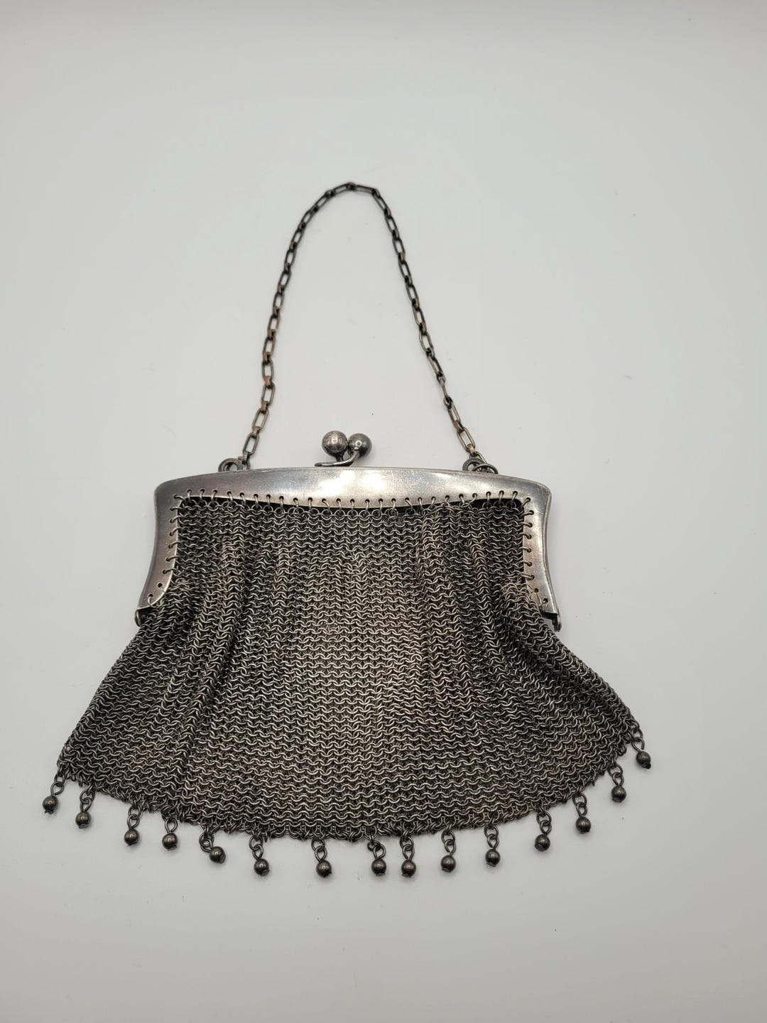 Elegant Antique Silver-plated Chainmail Purse - Etsy