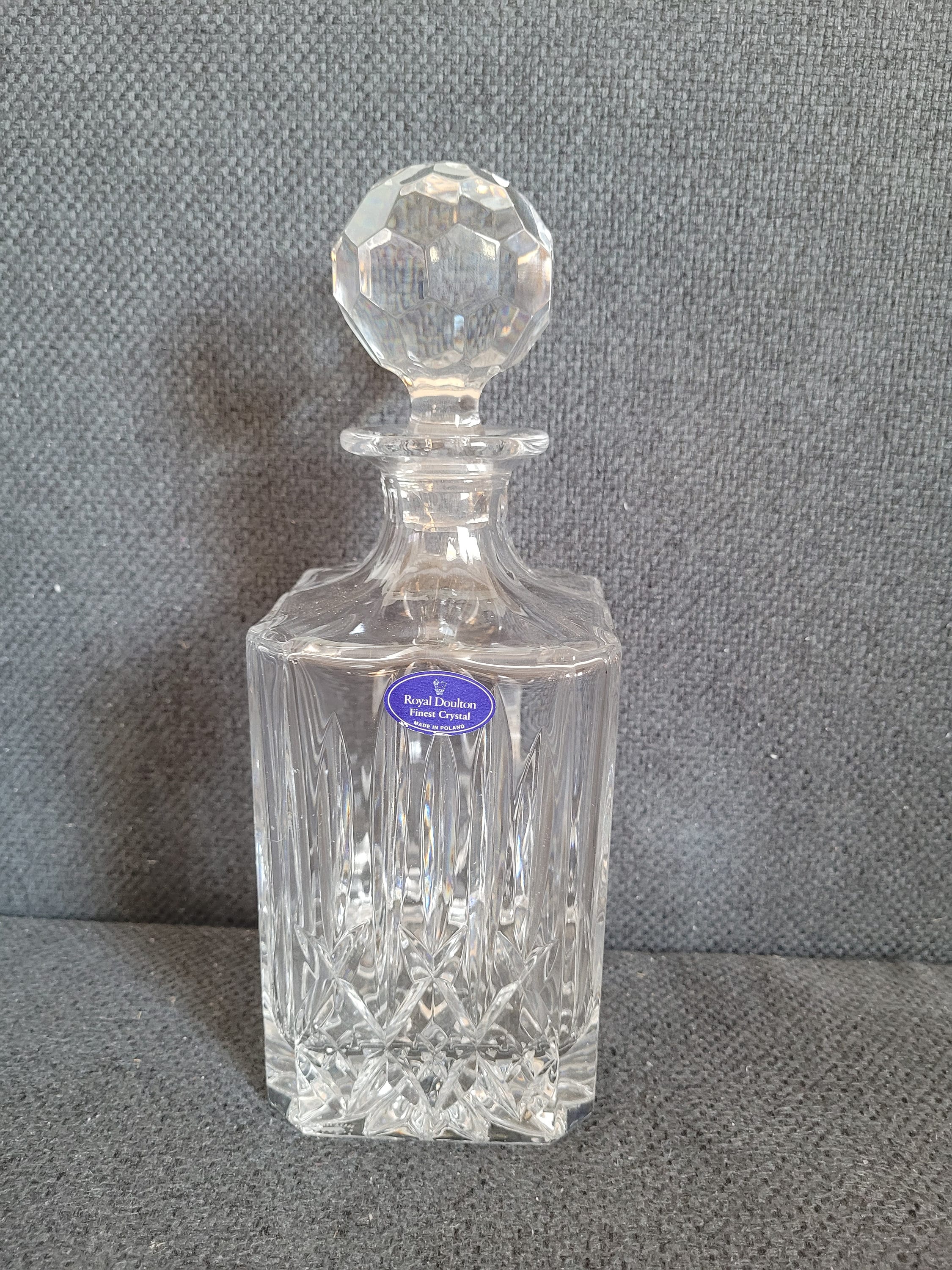 Vintage Royal Doulton Crystal Decanter. - Etsy
