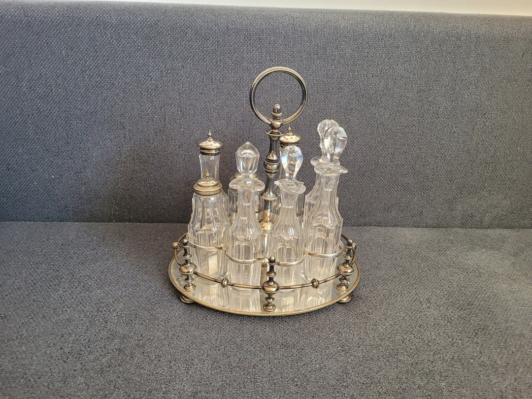 Antique Cruet Set From the Victorian Period - Etsy