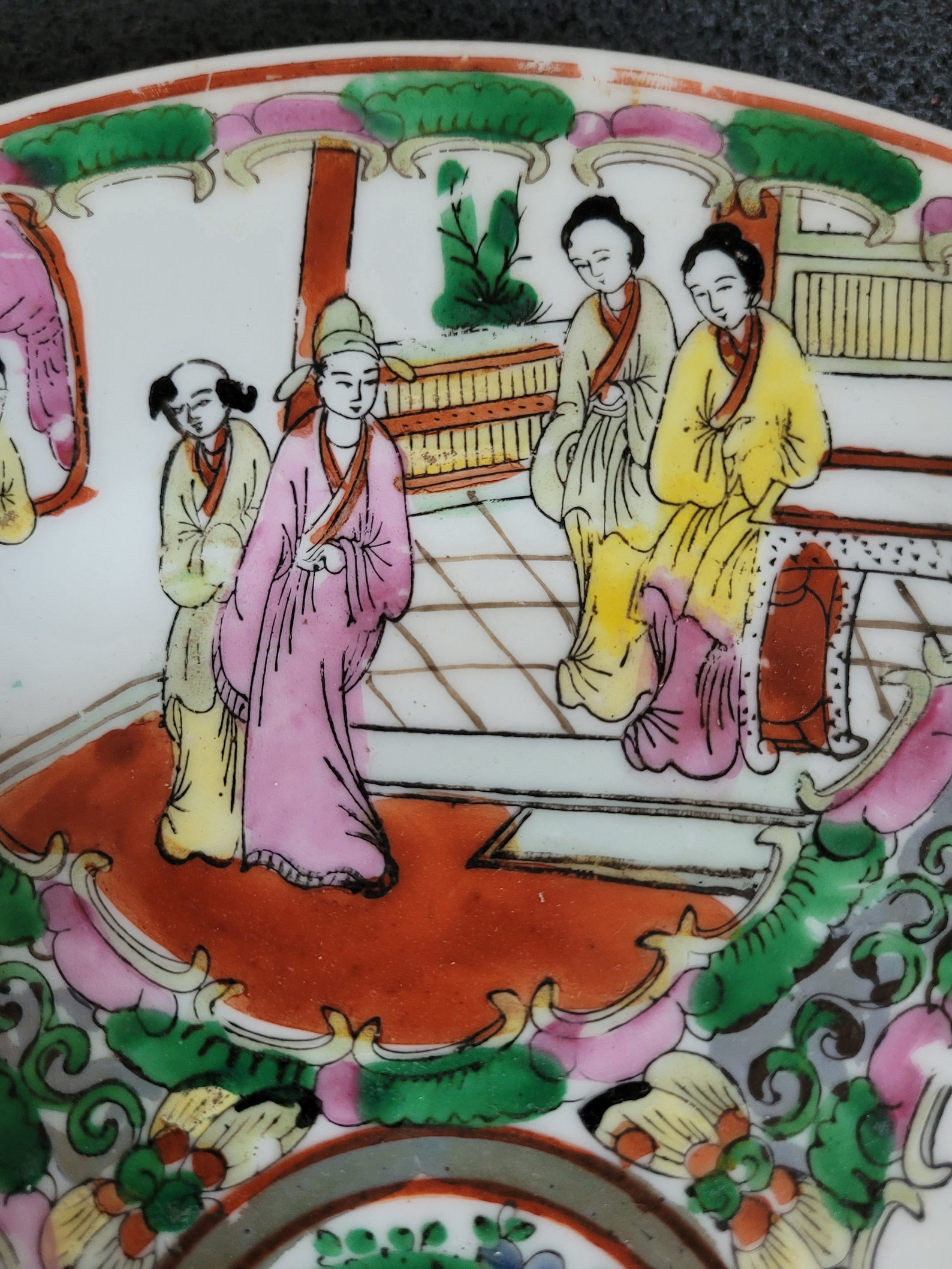 Vintage Decorative Plate With a Chinese Plot. - Etsy