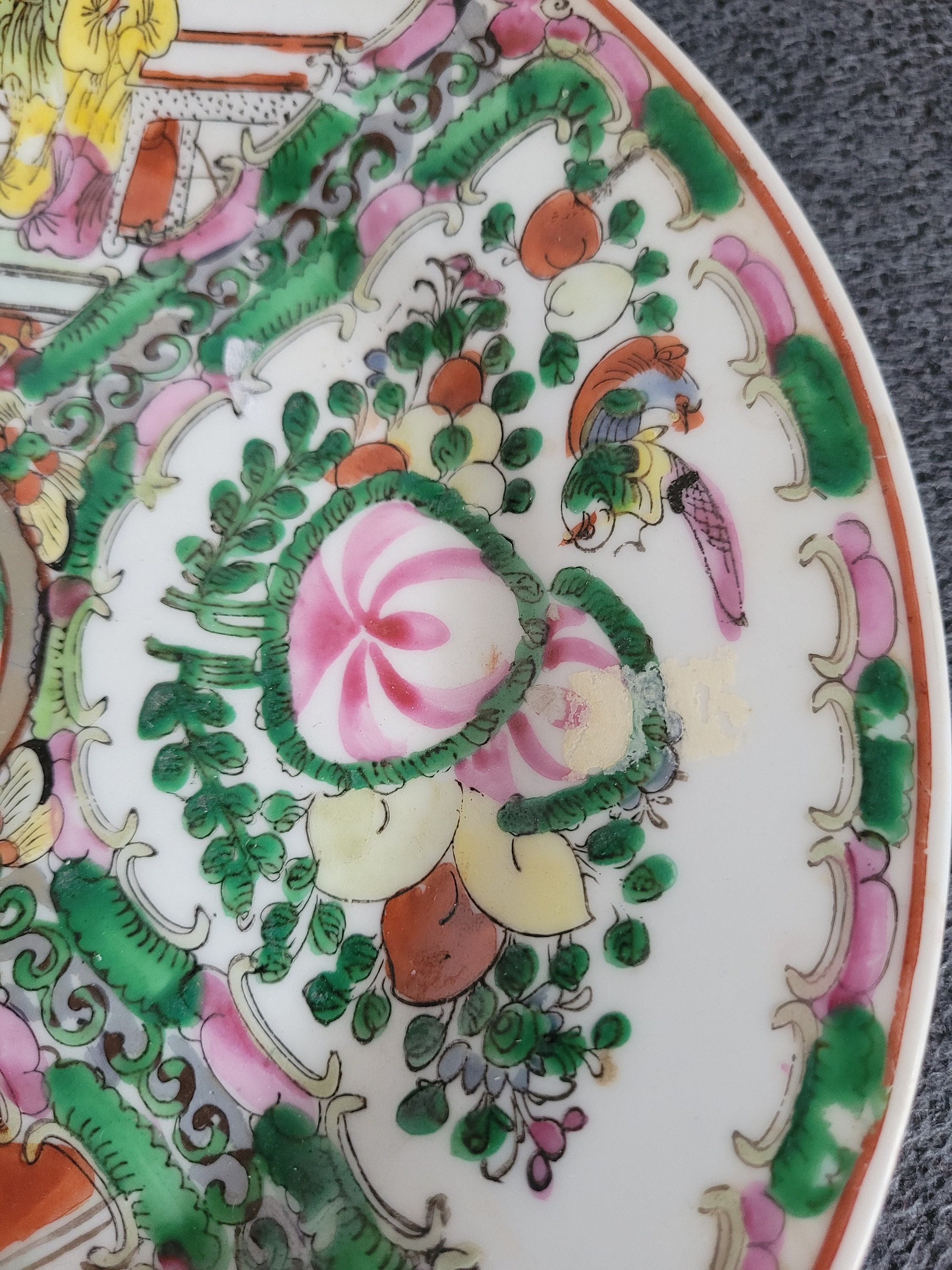 Vintage Decorative Plate With a Chinese Plot. - Etsy
