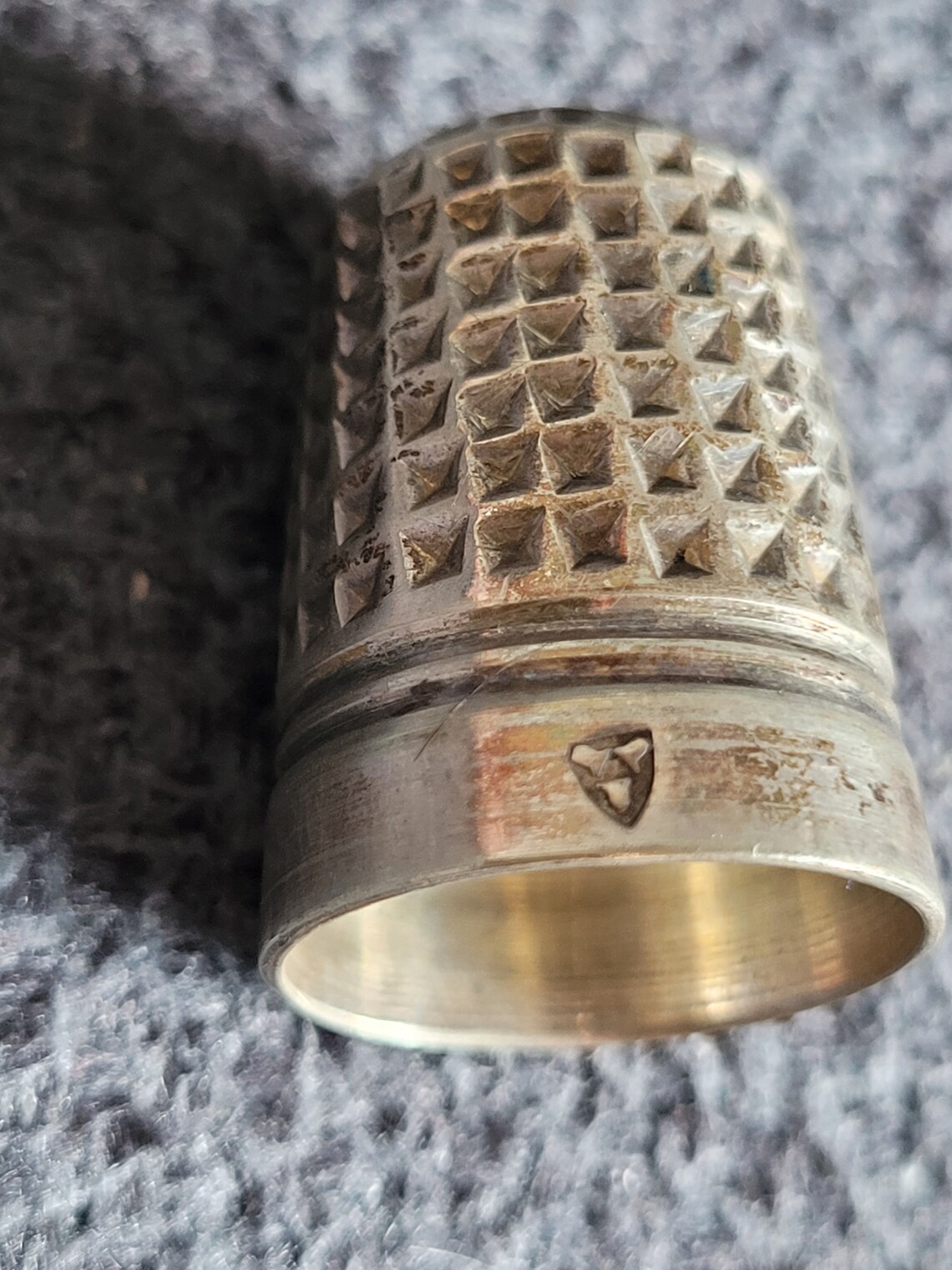 An Antique Thimble in an Original Leather Case - Etsy