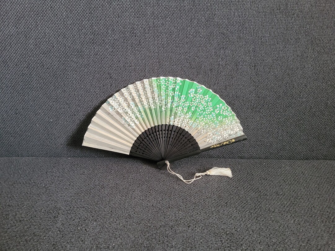 Vintage Japanese Hand-painted Fan - Etsy