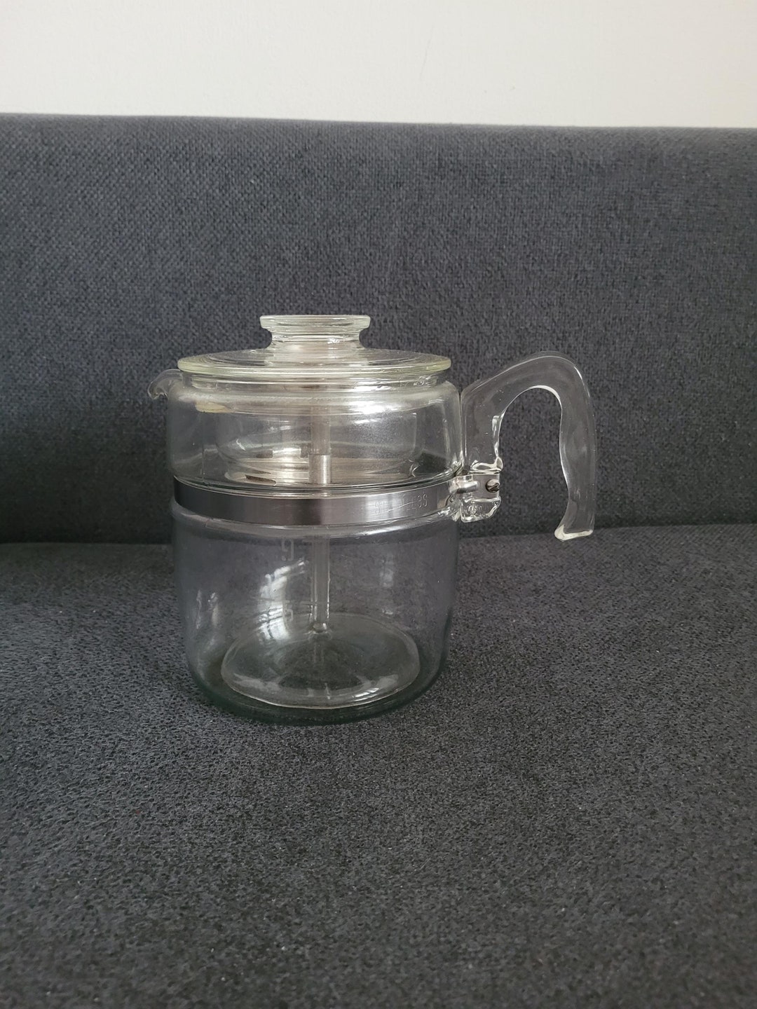 A Large Vintage Pyrex Coffee Pot for 9 Cups. the Complete Set - Etsy