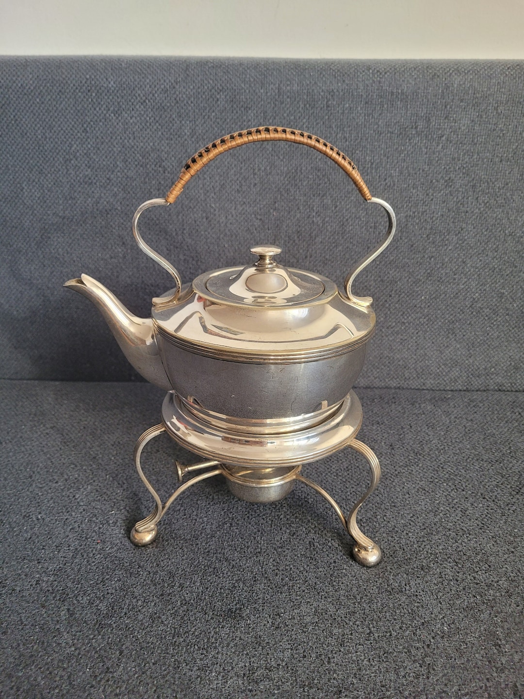 Antique Silver-plated Spirit Kettle on Stand - Etsy