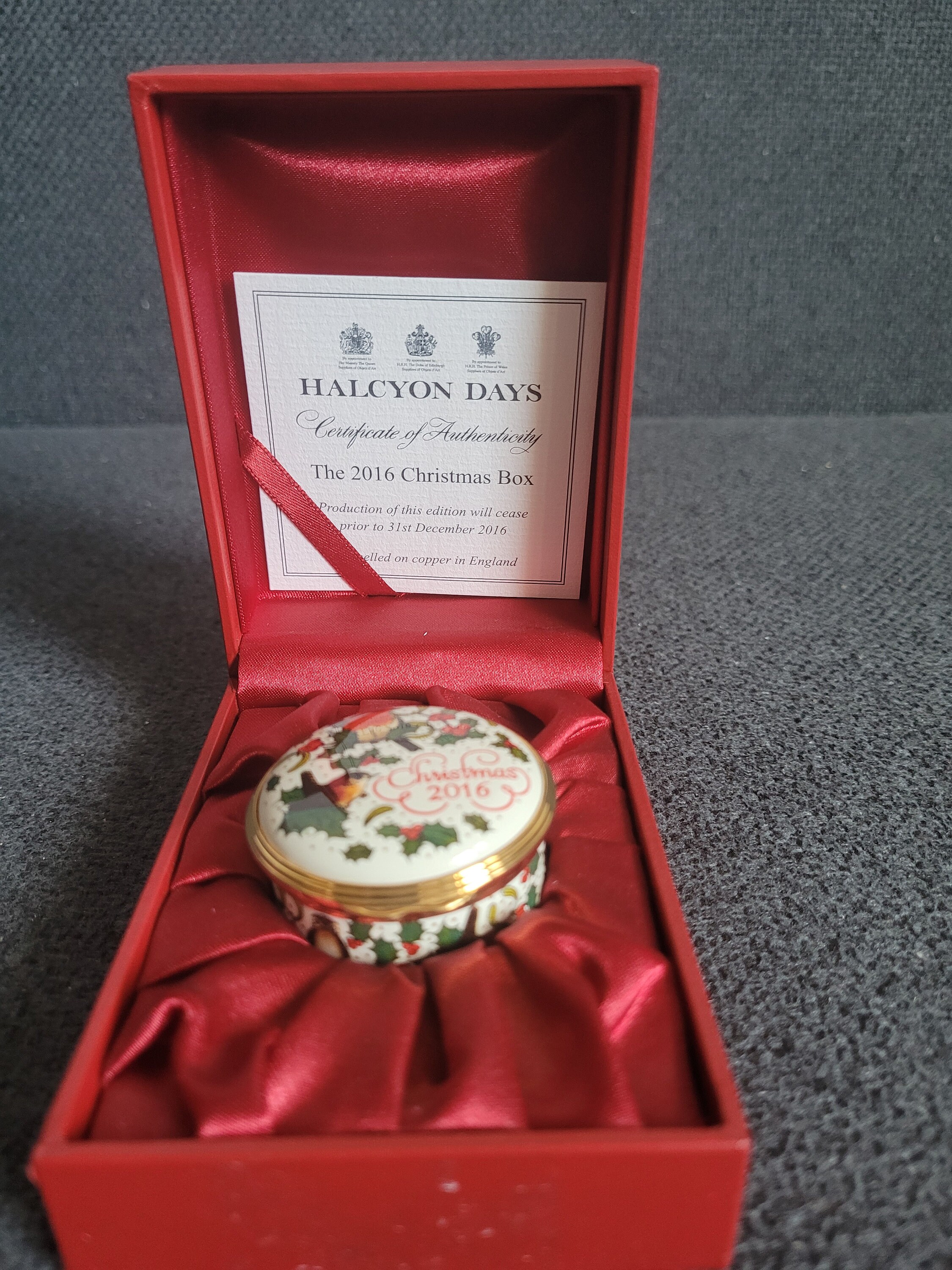 Halcyon Days Jewelry Box for Small Jewelry, Can Be Used as a Pillbox in ...