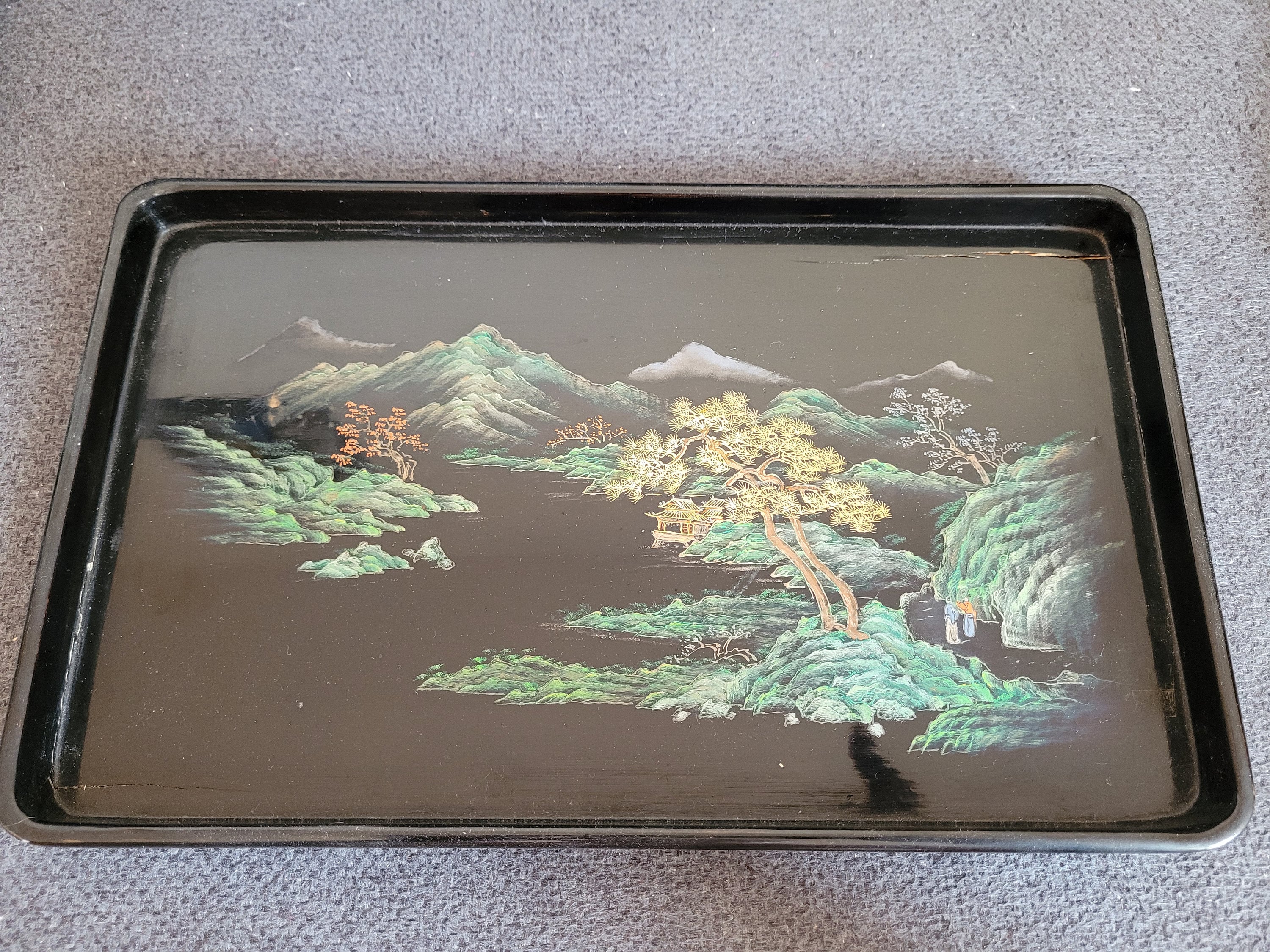 A Complete Set of Vintage Wooden Japanese Serving Trays Circa 1950 - Etsy