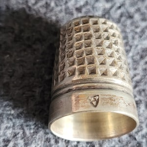 An Antique Thimble in an Original Leather Case - Etsy