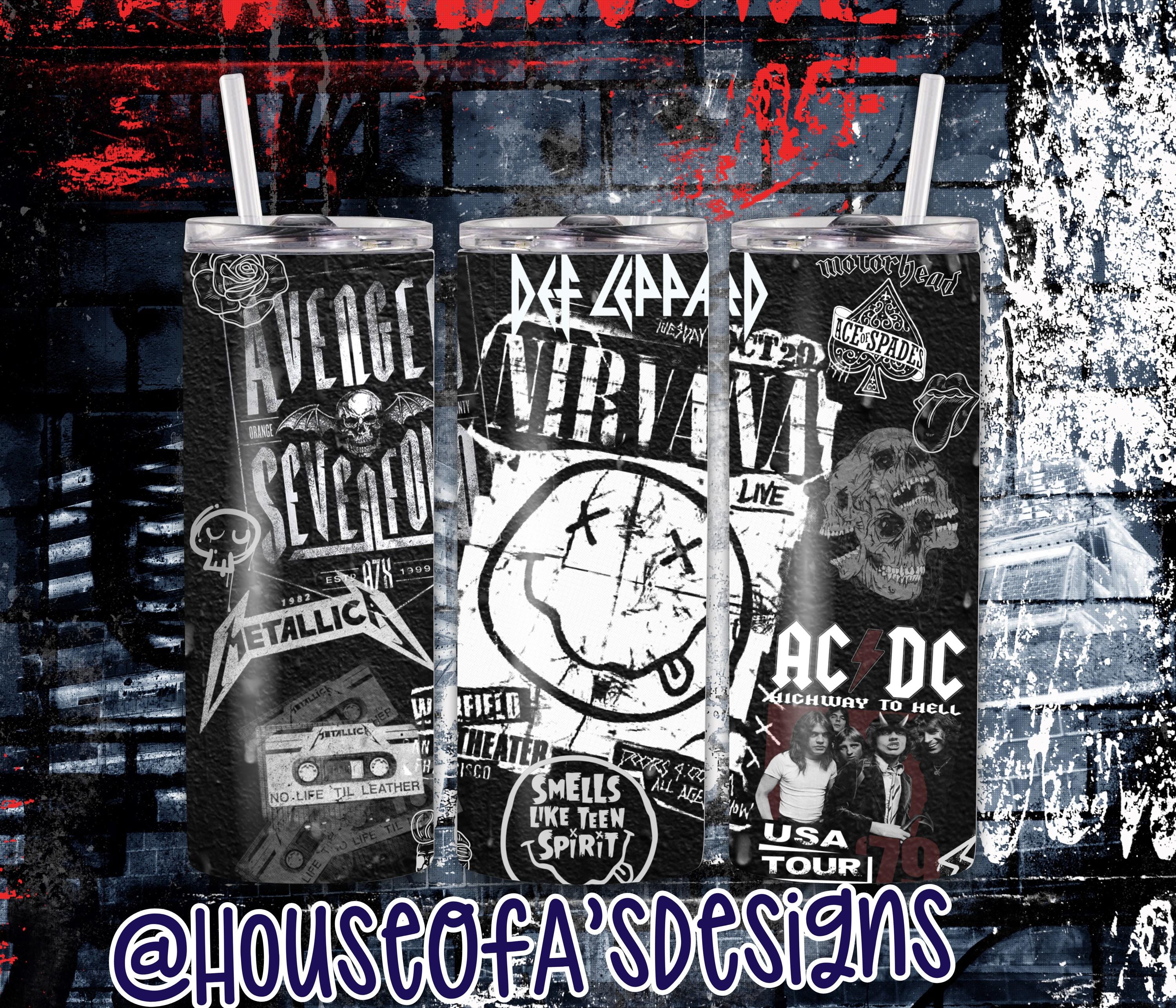 Rock Band Tumbler Wrap - Etsy