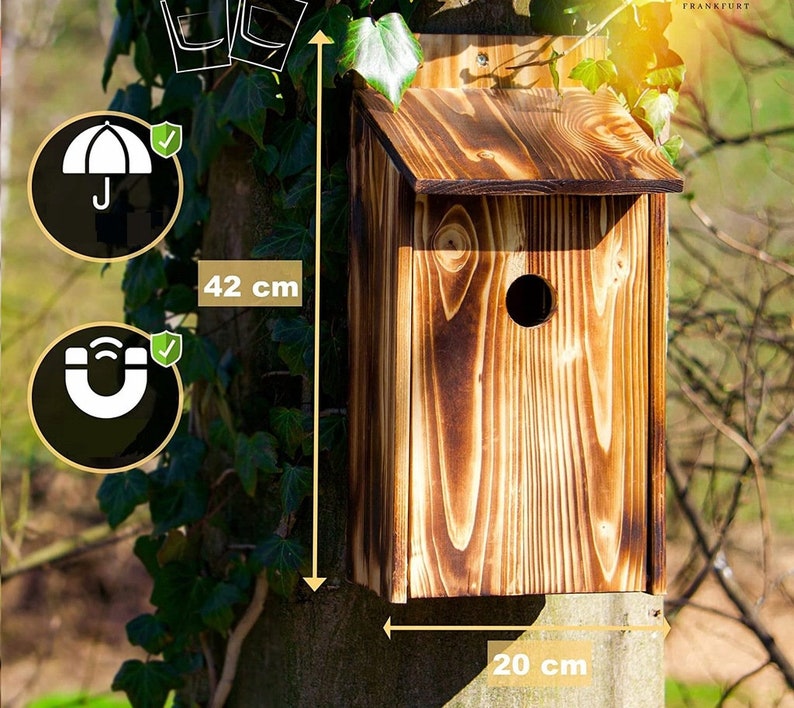 Wooden Birdhouse Mini Cabinet, Twitter Box With Mini Bar, Handmade Bird ...