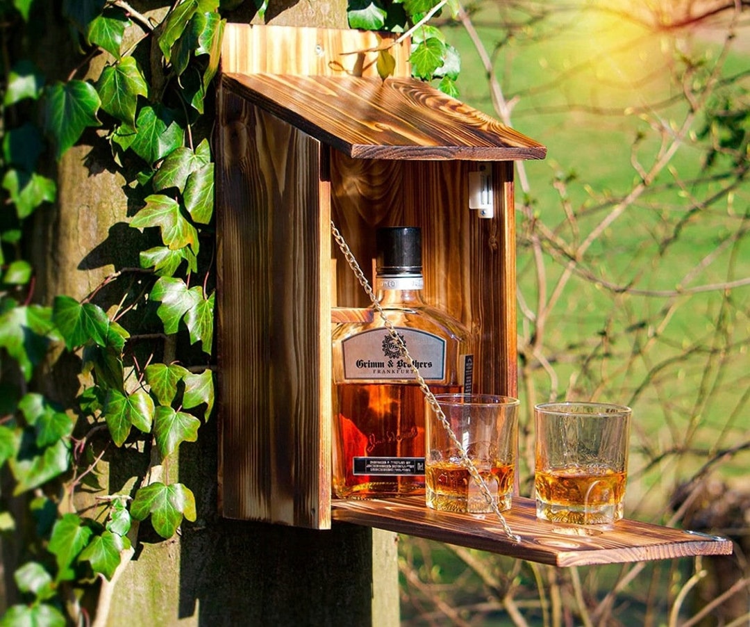 Small Wine Cabinet Bar, Whiskey Mini Bar Cabinet, Beverage Storage ...