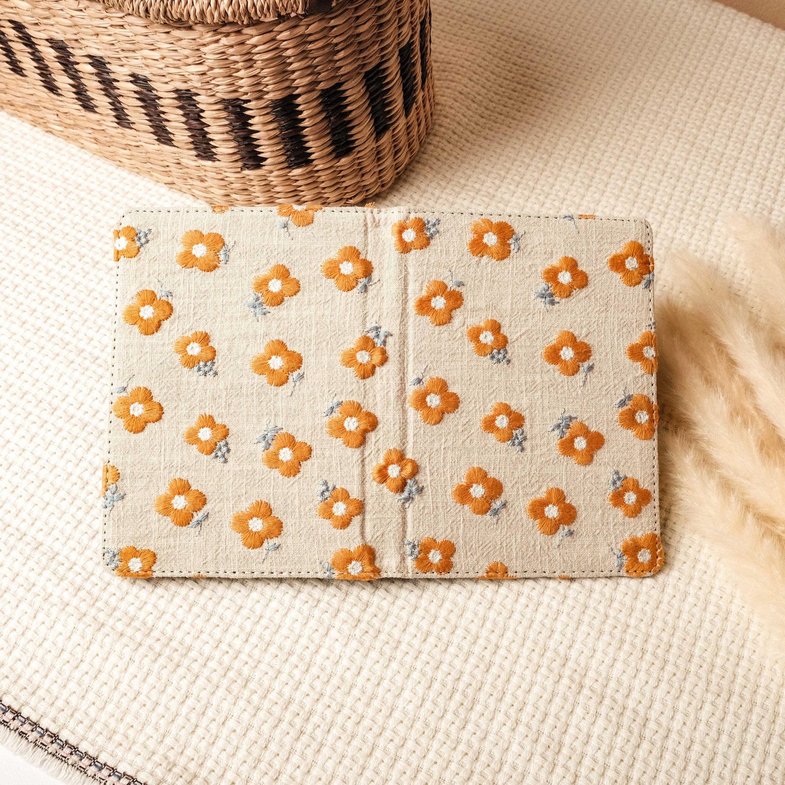 Sunflower Embroidery Kindle Case, Personalization Kindle Case, All New ...
