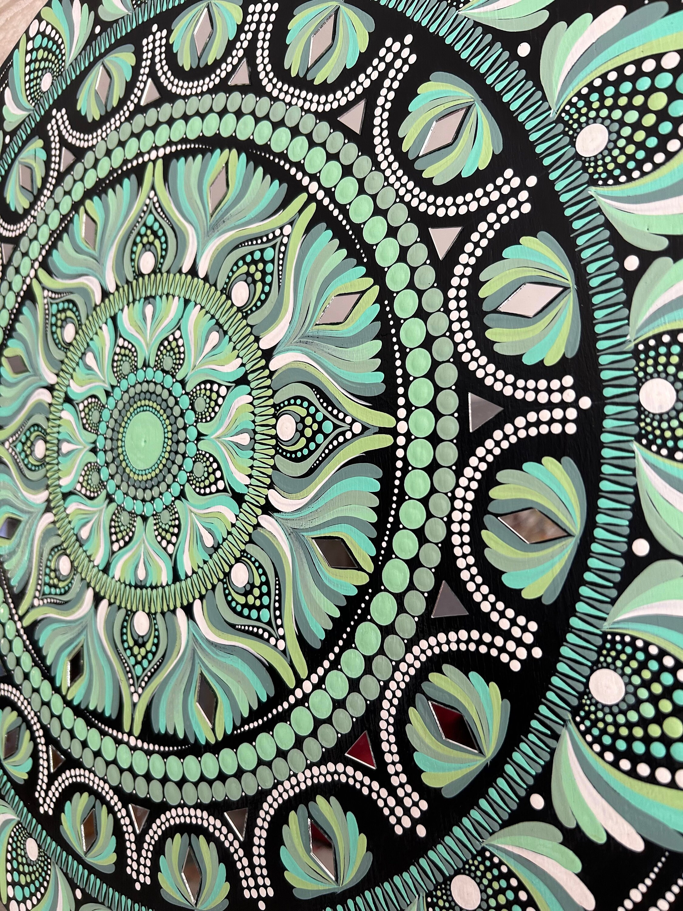 Hand Painted Mandala - Etsy