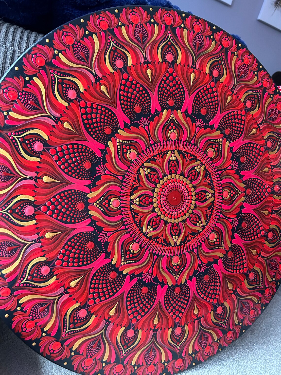 Hand Painted Mandala - Etsy