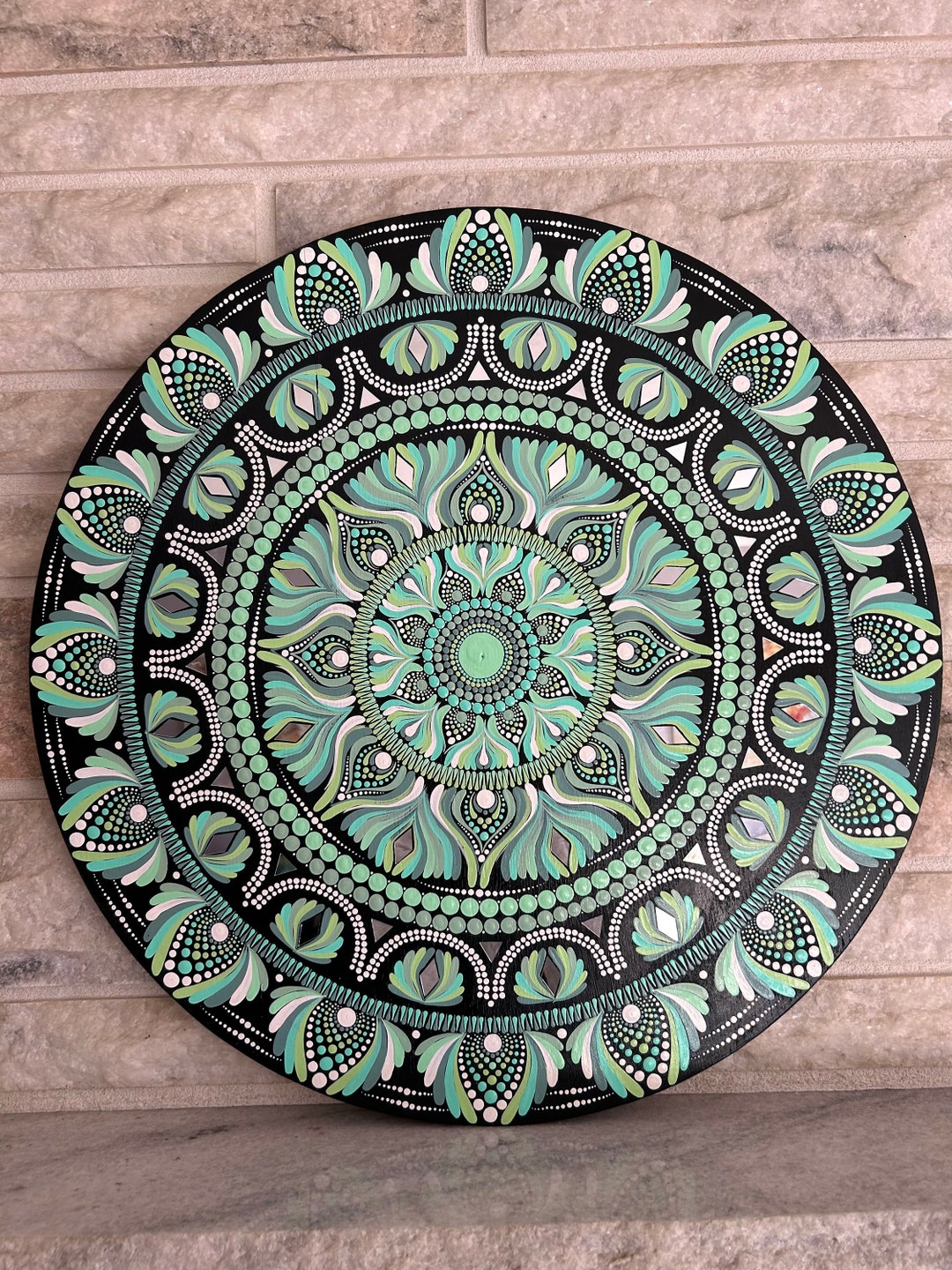 Hand Painted Mandala - Etsy