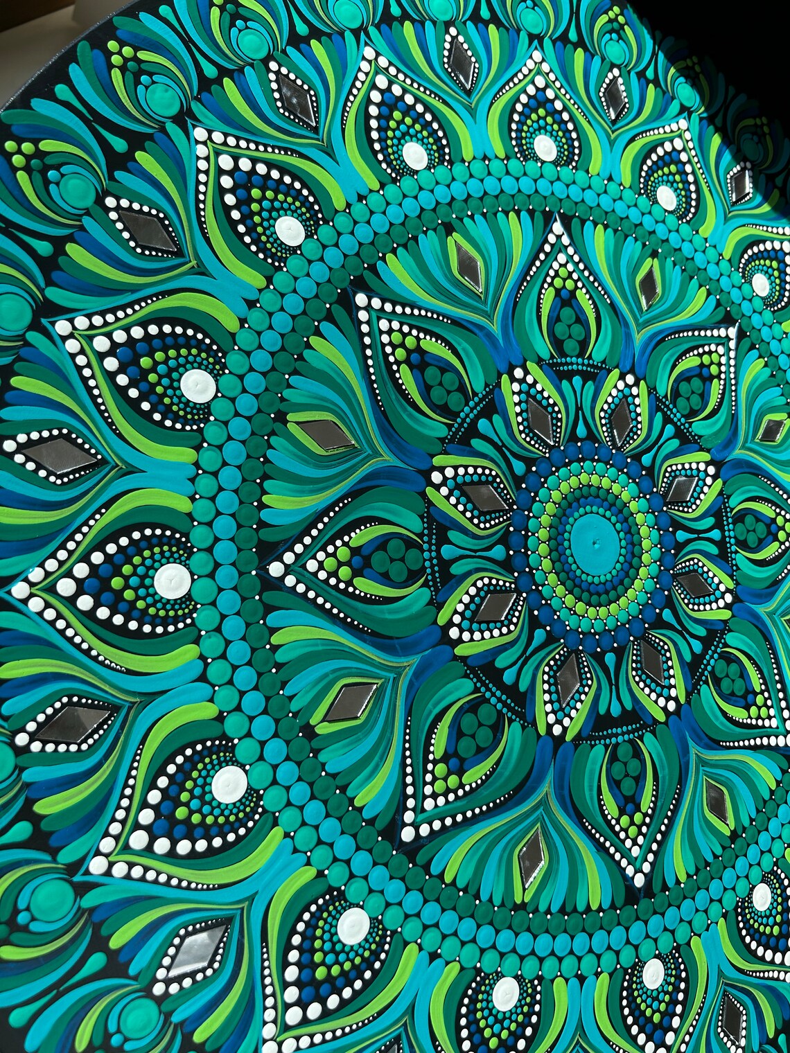 Hand Painted Mandala - Etsy