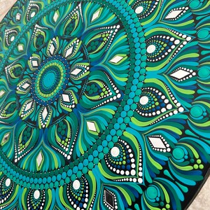 Hand Painted Mandala - Etsy