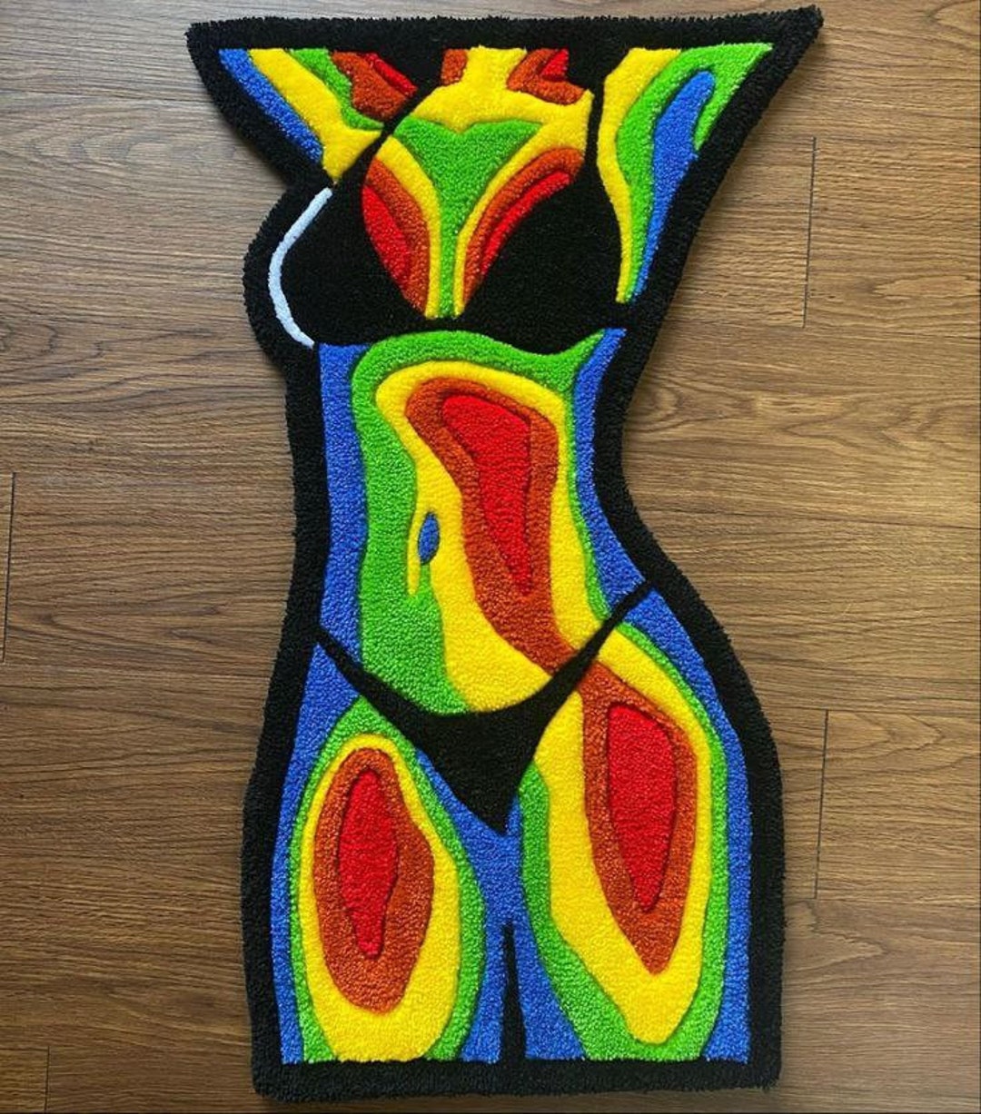 Custom Tufted Rug Thermal Body Rug Colorful Handmade Area - Etsy