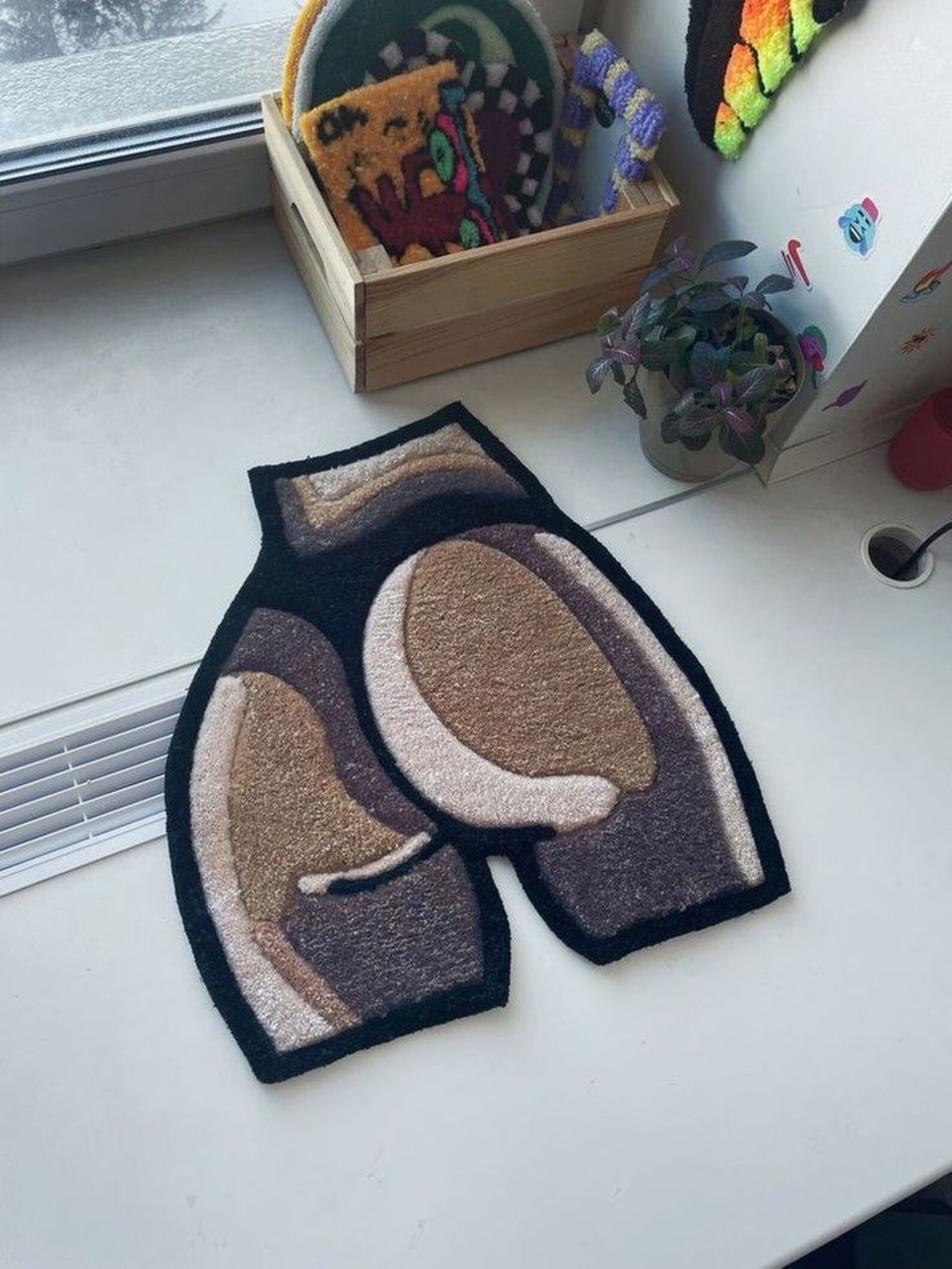 Custom Tufted Rug Thermal Body Rug Colorful Handmade Area - Etsy