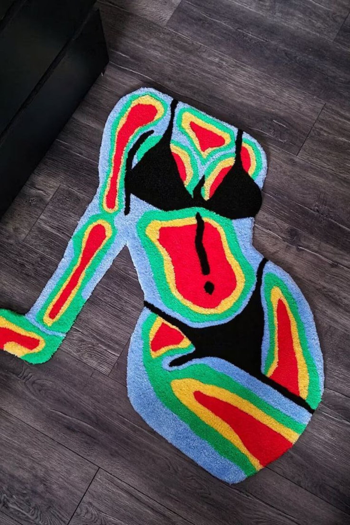 Custom Tufted Rug Thermal Body Rug Colorful Handmade Area - Etsy