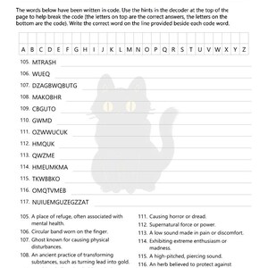 Halloween Decoding Bundle of 10 Puzzles | Vocabulary Activity Instant ...