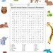 Spanish Animal Names Nombres De Animales Sopa De Letras Y Crucigrama ...