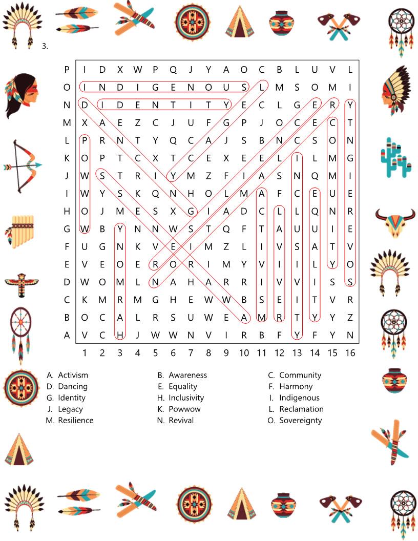 Indigenous People Word Search 3 Printable Puzzles Digital Vocabulary ...