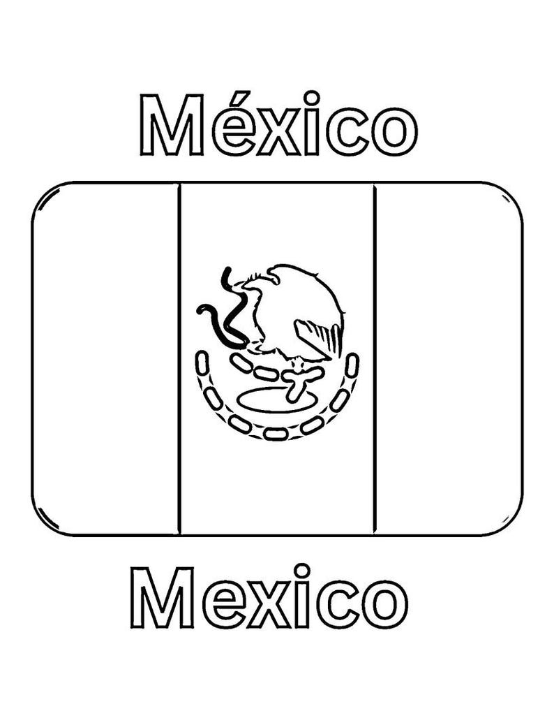 Actividad para colorear banderines con banderas del Mes Nacional de la ...