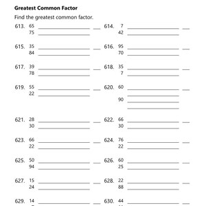 Conquer Factors, LCM, GCF, Multiples, and Primes Printable Worksheets ...