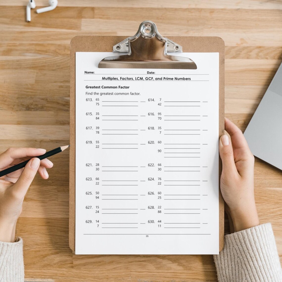 Conquer Factors, LCM, GCF, Multiples, and Primes Printable Worksheets ...