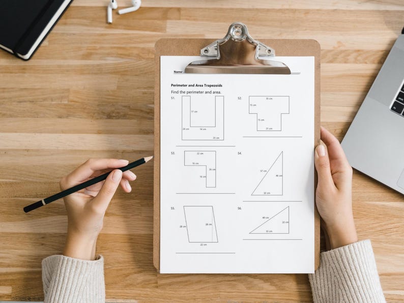 6th Grade Geometry Printable Workbook – Area, Perimeter & Volume ...