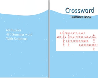 Summer Crossword Puzzle Printable Game Summer Activity for Classroom ...