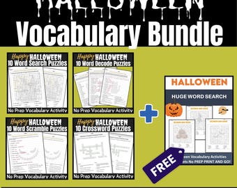 Coloring Word Search Puzzle BUNDLE - /activity/worksheet - Etsy