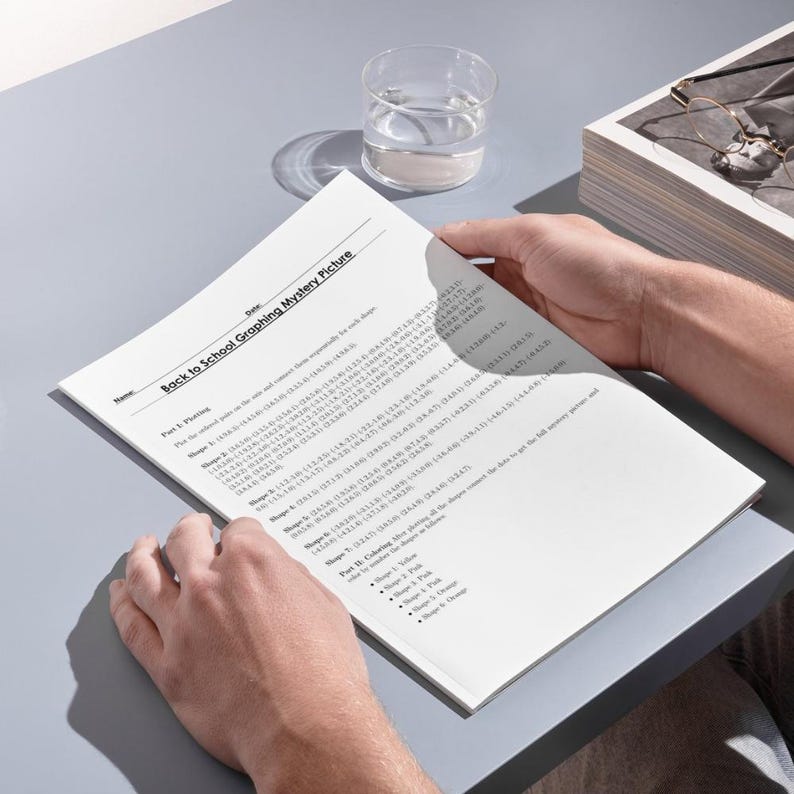 No Prep Beautiful Unicorn Coordinate Plane Math Mystery Graphing ...