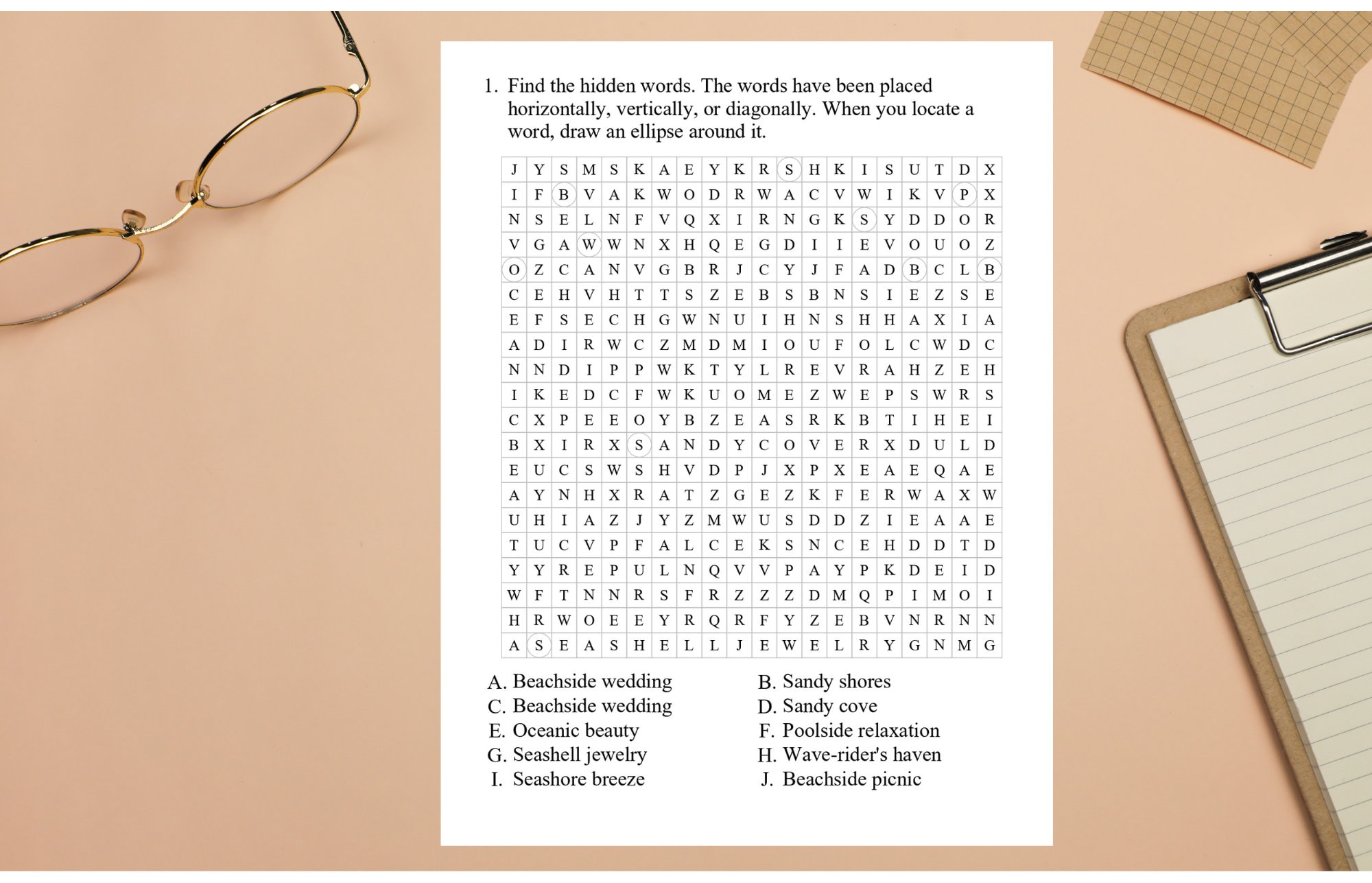 Word Search Puzzle 100 Printable Puzzle Pages for Kids and Adults ...