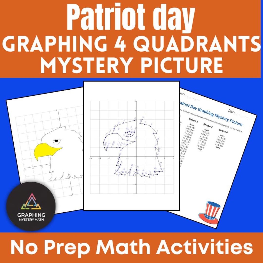 Veterans Day Patriot Day, Graphing Eagle Mystery Pictures Plotting ...