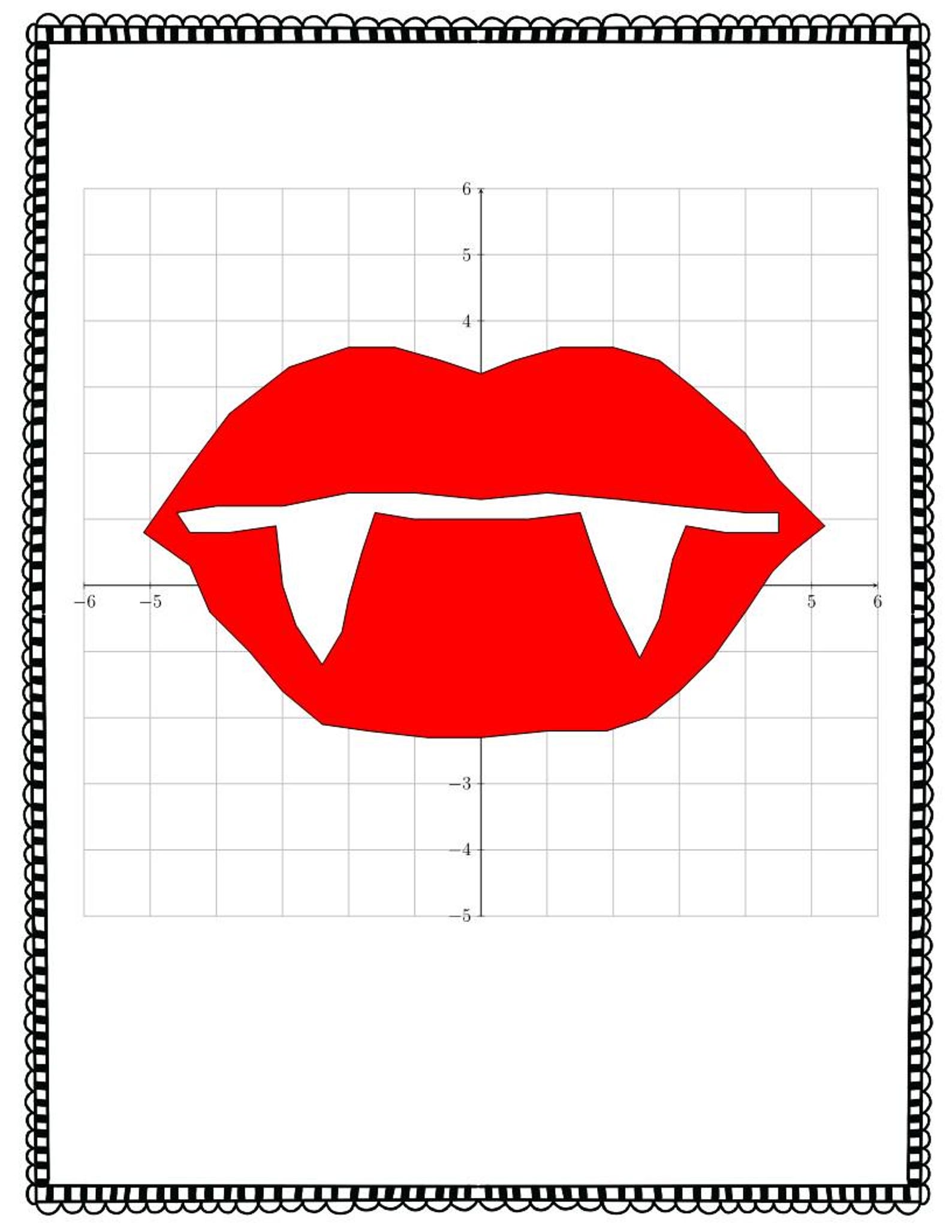 Halloween Graphing Using Coordinates 4 Quadrants Mystery Picture Math ...