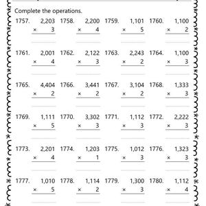 Multiplication Drills Printable — 100 Days Timed Tests (grades 3-5 ...