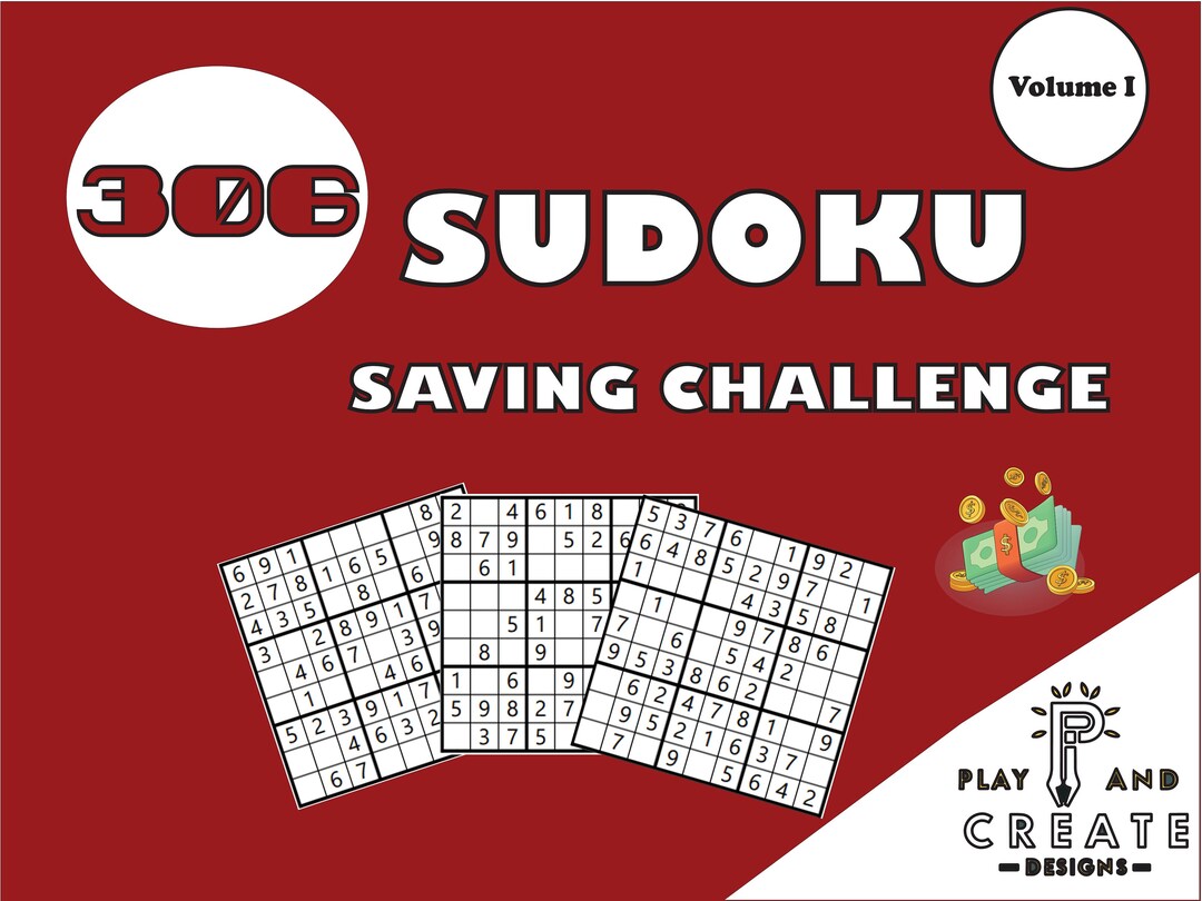 Sudoku Saving Challenge: 306 Large Print Puzzles (PDF) - Etsy