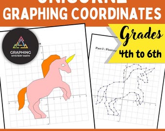 Spring Coordinate Plane Graphing Pictures Four Quadrant Math Activity ...