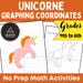 No Prep Beautiful Unicorn Coordinate Plane Math Mystery Graphing ...