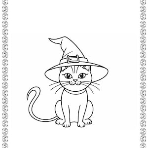 Halloween Coloring Pages, 36 Cute, Cozy, Spooky Vibes Illustrations ...