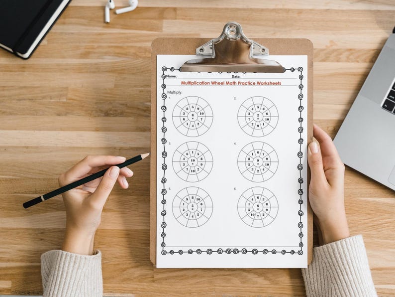 Multiplication Wheels Printable – Grade 3-5 Math Center Activity ...