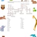Spanish Animal Names Nombres De Animales Sopa De Letras Y Crucigrama ...
