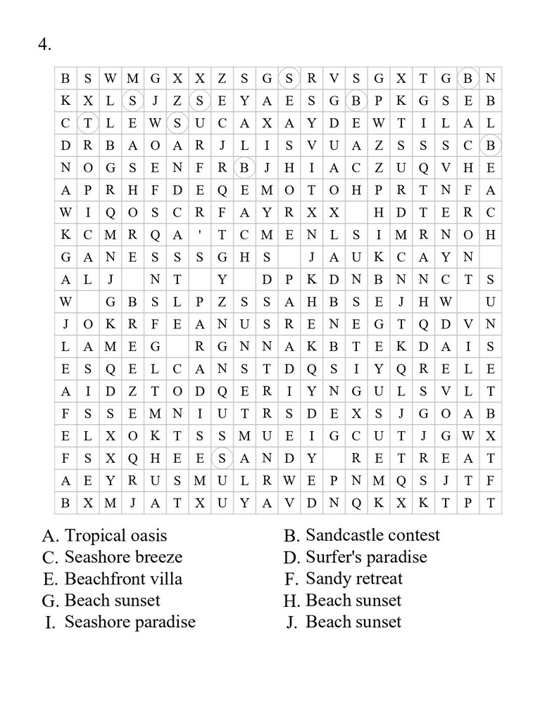 Word Search Puzzle 100 Printable Puzzle Pages for Kids and Adults ...