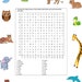 Spanish Animal Names Nombres De Animales Sopa De Letras Y Crucigrama ...