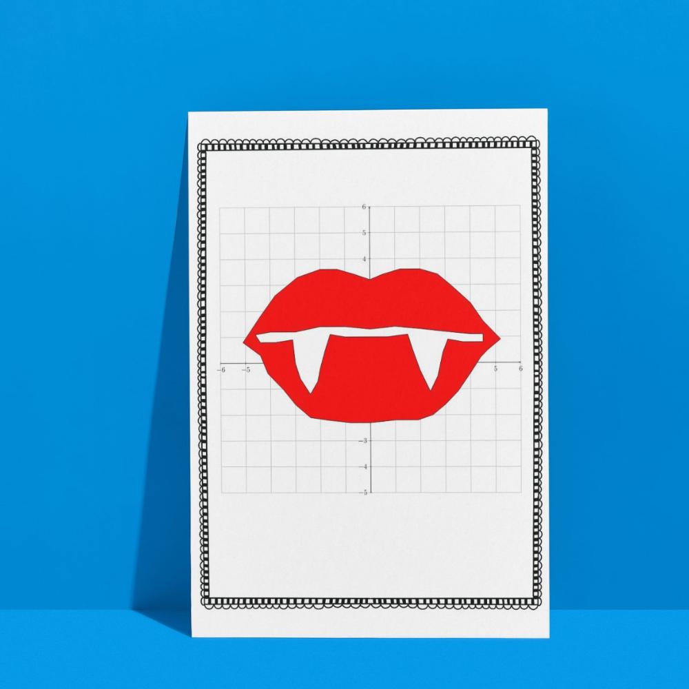 Halloween Graphing Using Coordinates 4 Quadrants Mystery Picture Math ...