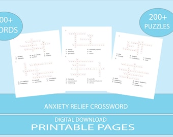 Crossword Puzzle Printables for Adults 100 Crosswords With Solutions ...